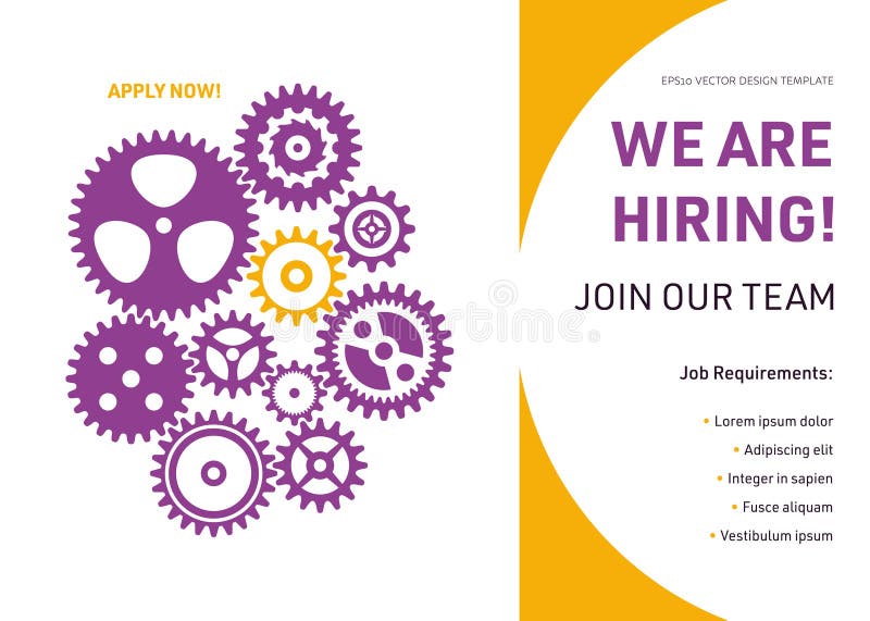 Vector Join Our Team Banner Design Template Stock Vector - Illustration ...