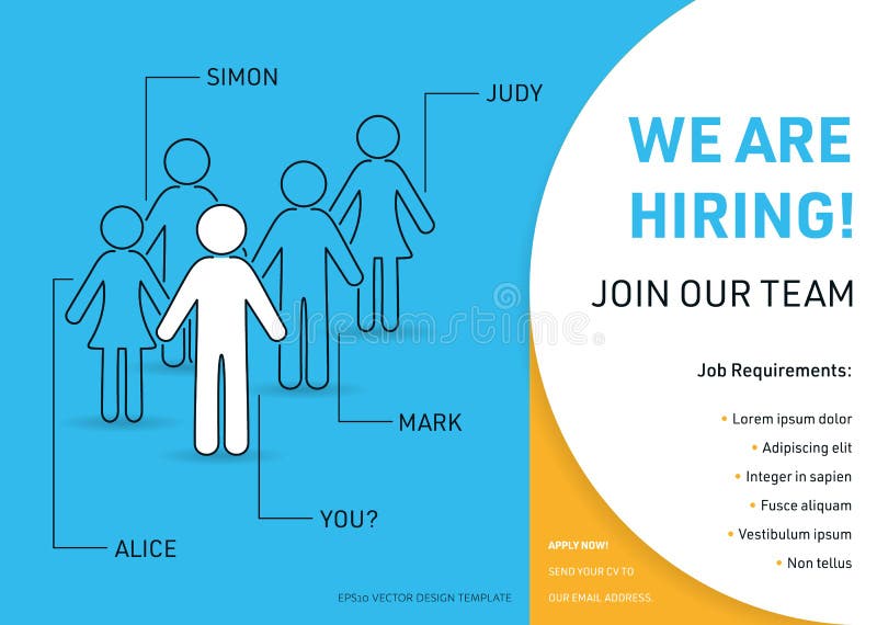 Vector Join Our Team Banner Design Template Stock Vector - Illustration ...