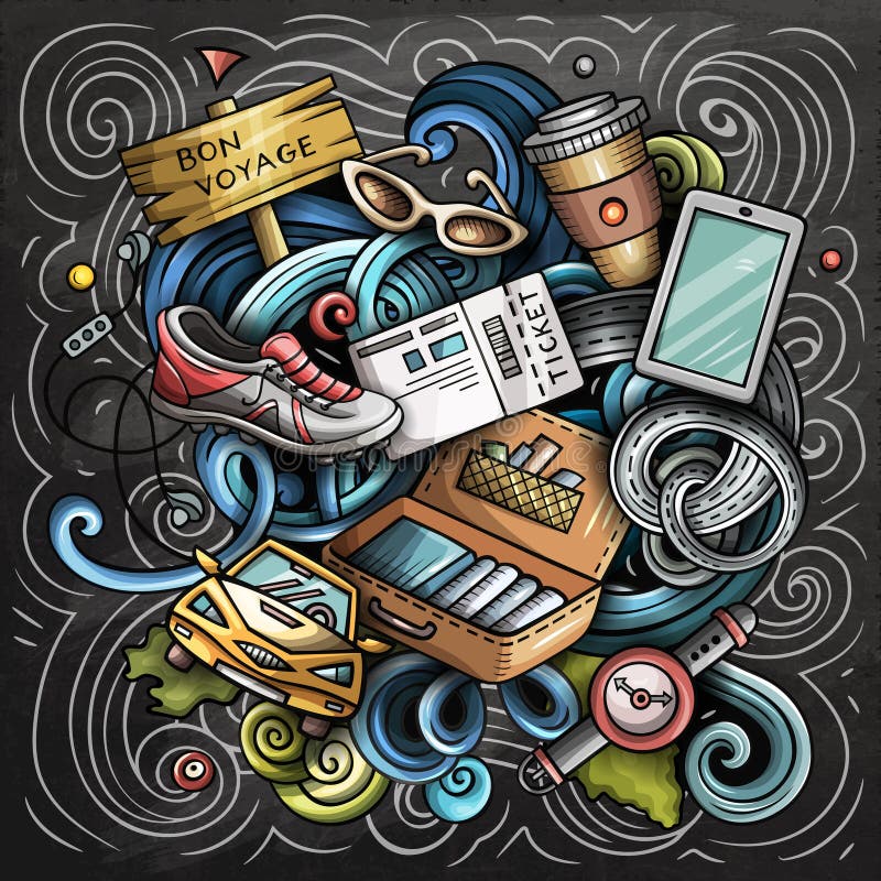 Cartoon Doodle Chalkboard Illustration Stock Illustrations – 9,232 ...