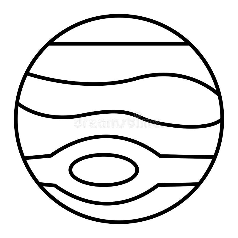 Vector Jupiter Outline Icon Design Stock Vector - Illustration of ... Vector Jupiter Outline Icon Design Stock Vector - Illustration of ...