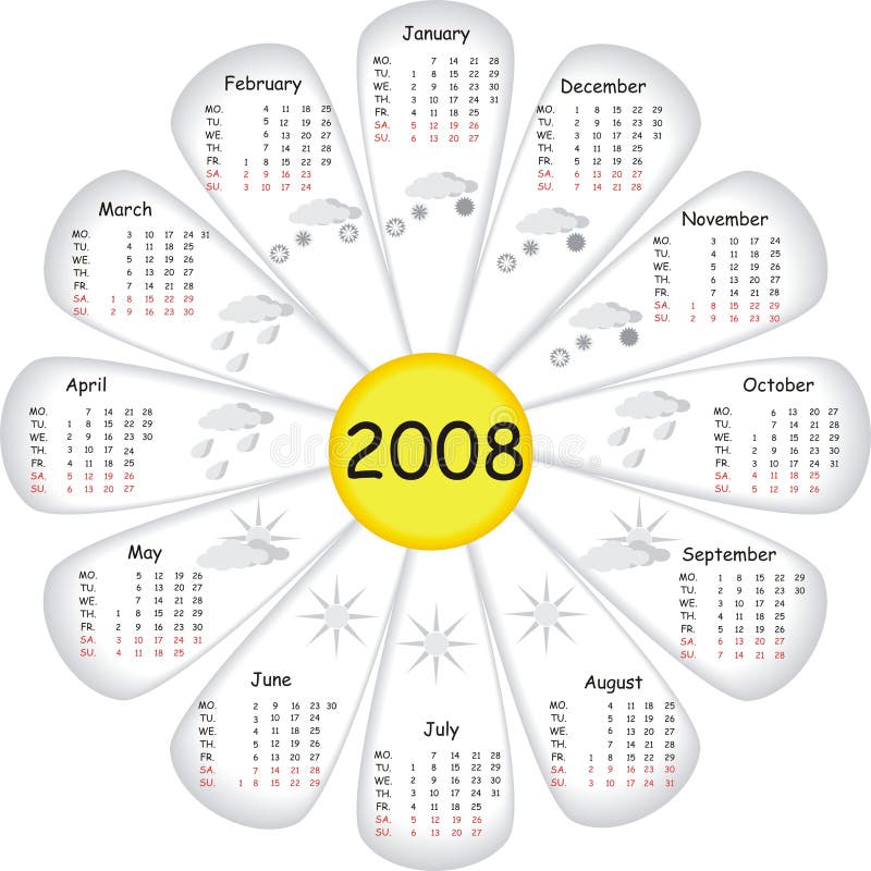 Vector kalender vector illustratie. Illustration of toekomst - 3760824