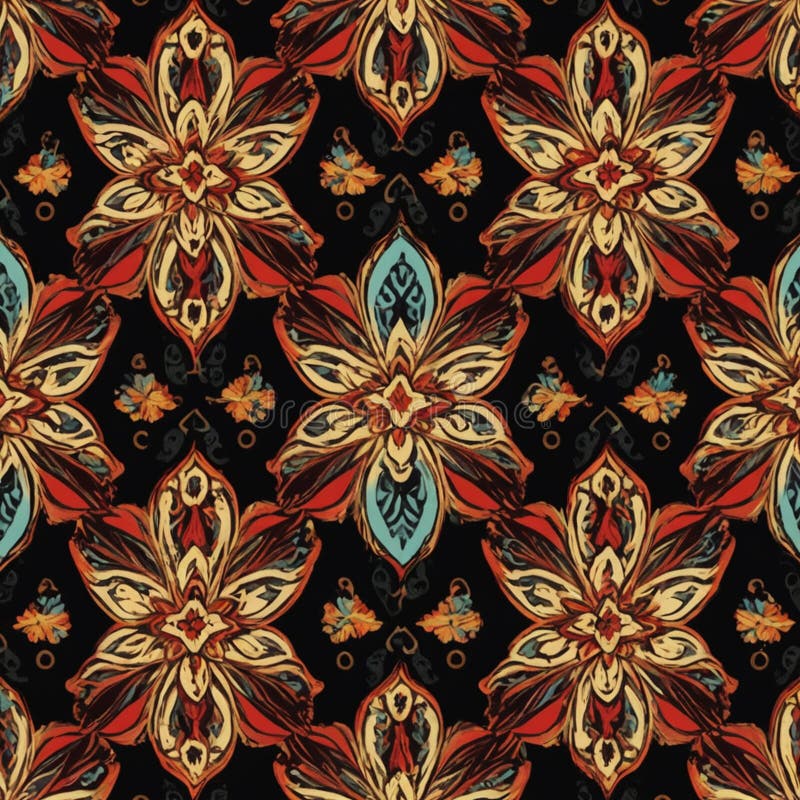 Vector Karawitan Seamless Pattern Stock Illustration - Illustration of ...