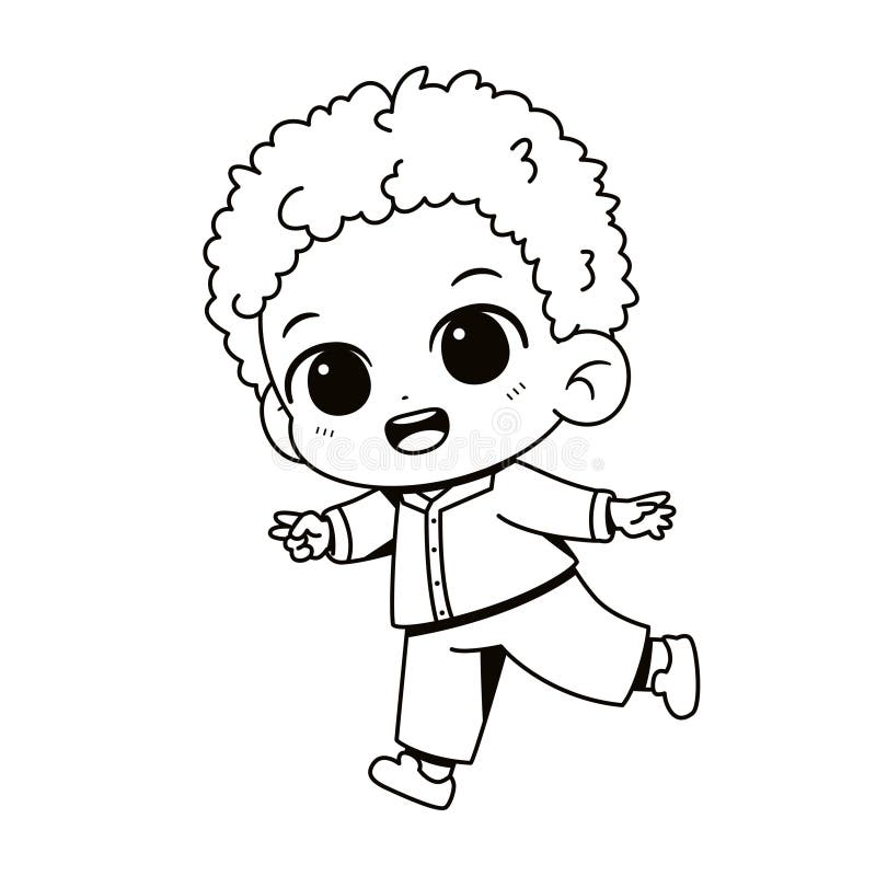 Vector Kawaii Boy Cartoon Set Illustration Isolated Stock Vector ...