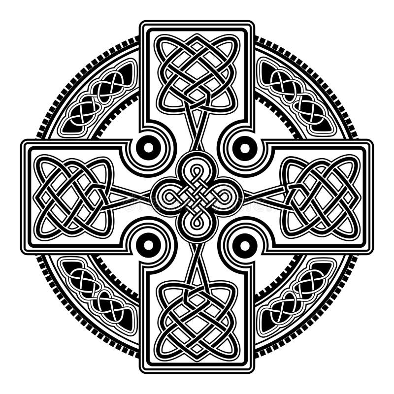 Vector Keltisch kruis vector illustratie. Illustratie bestaande uit ...