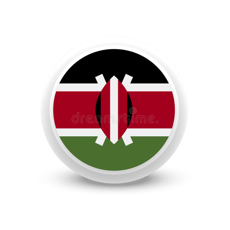 Kenya Flag Vector stock illustration. Illustration of country - 201228539