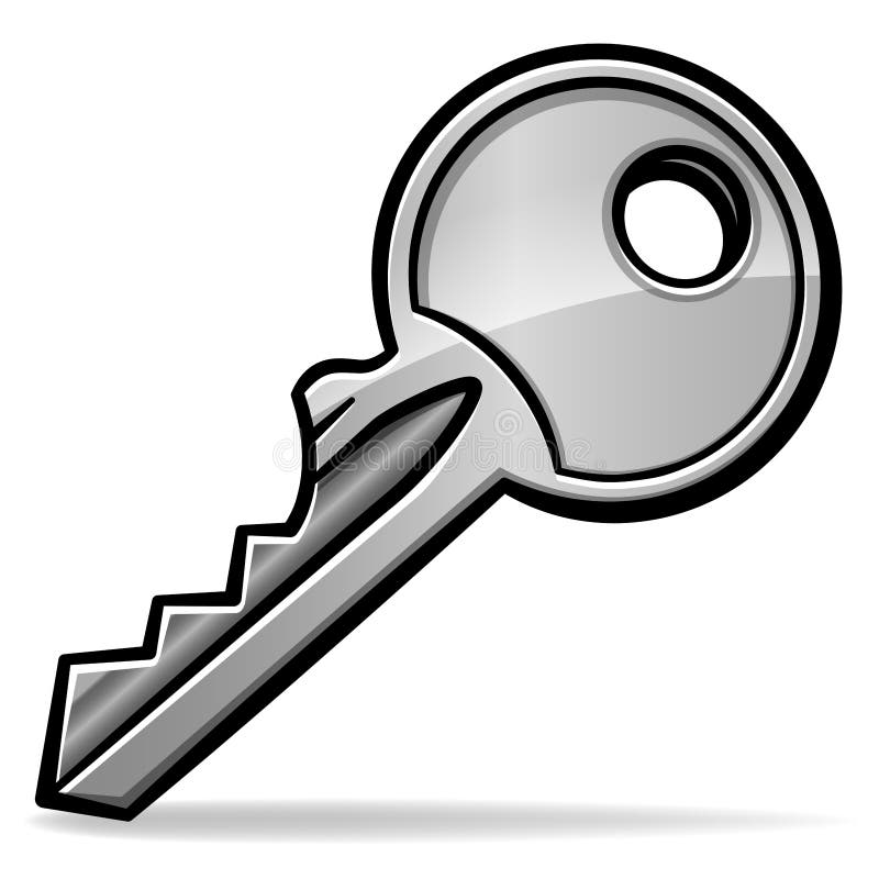 Vector Key Cartoon Isolated Design Stock Vector - Illustration of ...
