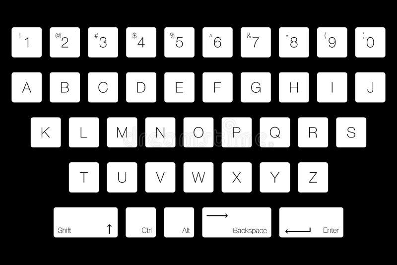 Vector Keyboard Keys Stickers. Computer Keyboard Buttons, Keys Template ... Vector Keyboard Keys Stickers. Computer Keyboard Buttons, Keys Template ...