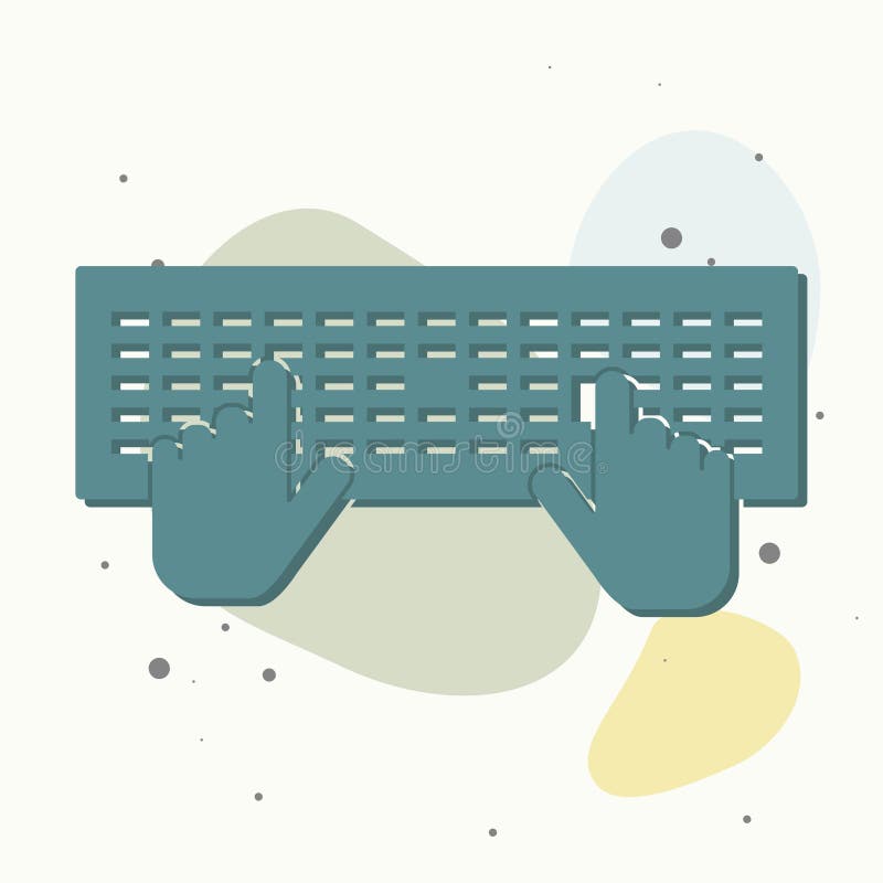 Vector Keyboard Keys Stickers Computer Keyboard Buttons Keys Template Stock Vector