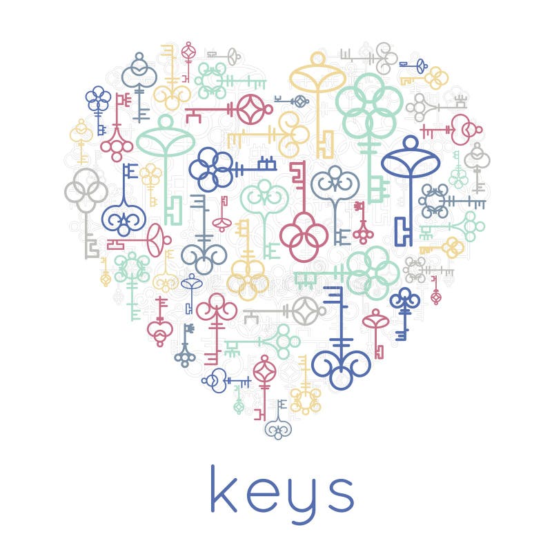 Vector set of car keys stock vector. Illustration of keypad - 144515863