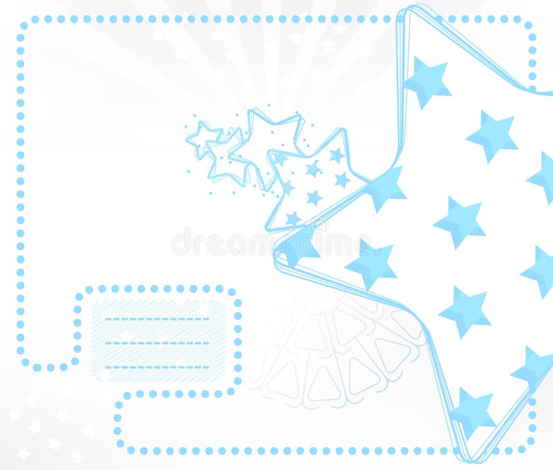 Vector kid card with stars stock vector. Illustration of design - 21695406