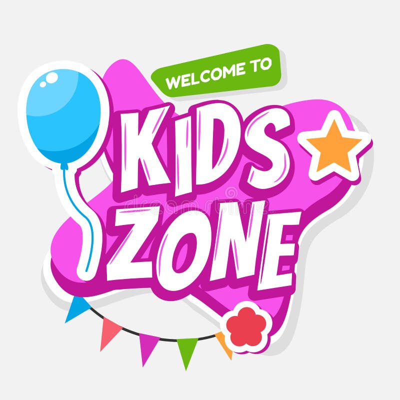 Vector of Kids Zone Design Template Stock Vector - Illustration of area ...