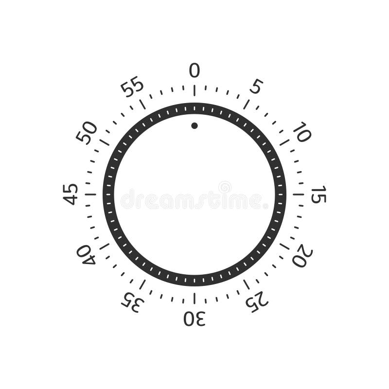Vector kitchen timer stock vector. Illustration of countdown - 299814554