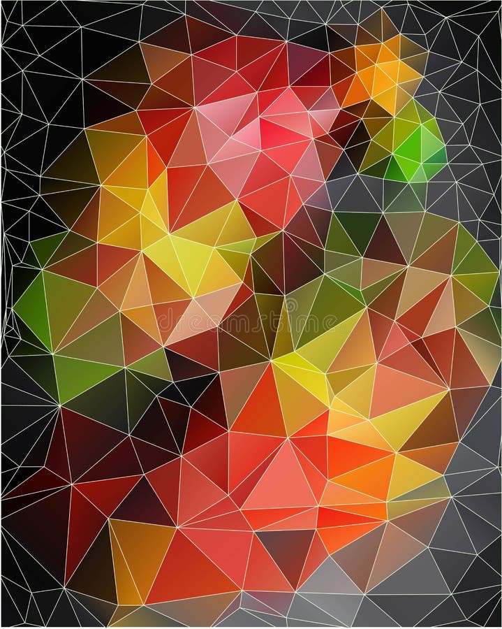 Vector Kleurrijke Achtergrond Van Driehoeken Vector Illustratie ...