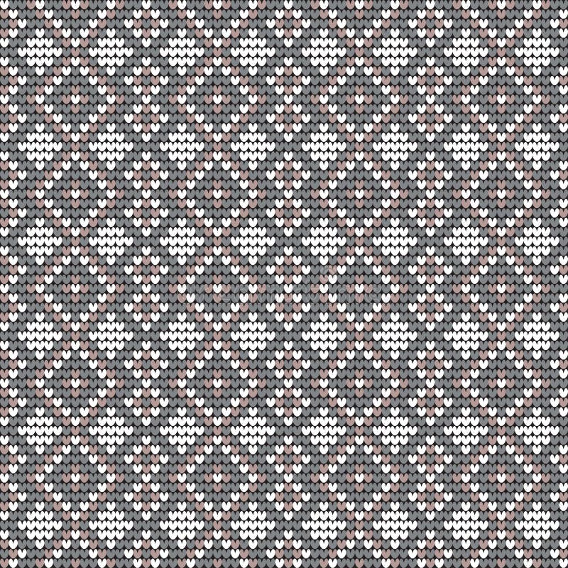 Vector knitted pattern stock vector. Illustration of material - 44368188