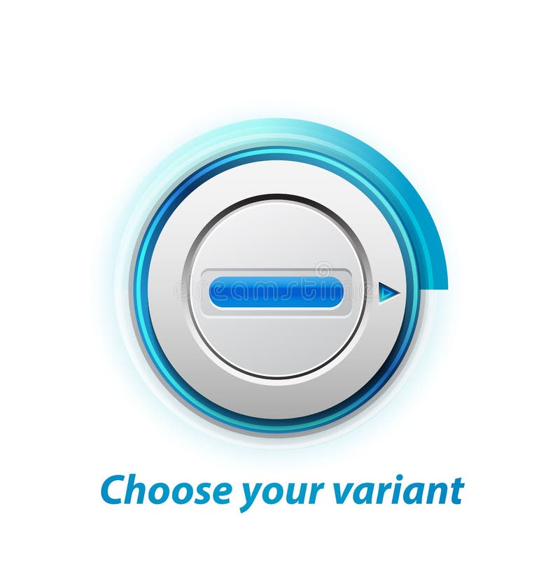 Vector knob switch stock vector. Illustration of interface - 26929514