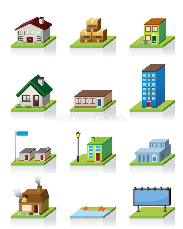 Icona edificio vettoriale illustrazione vettoriale. Illustrazione di ...