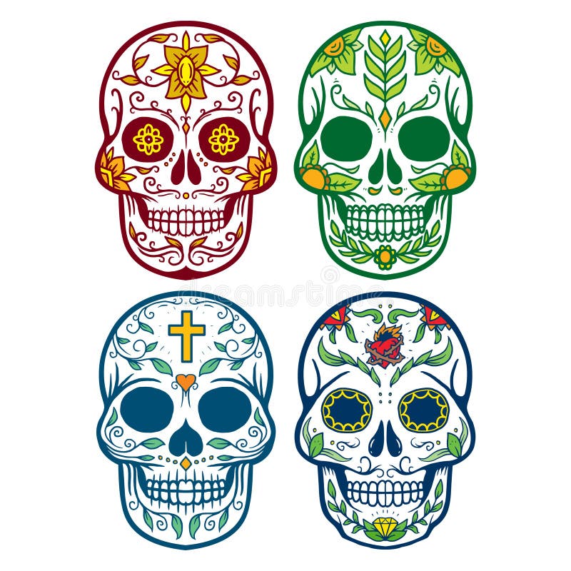 Vector L'illustrazione Del Cranio Il Giorno Della Morte Illustrazione ... Vector L'illustrazione Del Cranio Il Giorno Della Morte Illustrazione ...