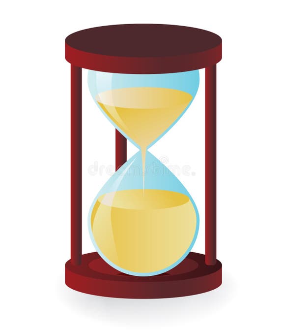 Vector la clessidra illustrazione vettoriale. Illustrazione di sabbia ...