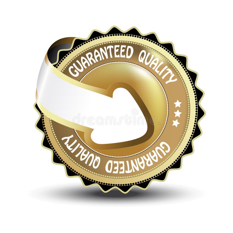 Vector Label - Guaranteed Quality Stock Vector - Illustration of buyer ...