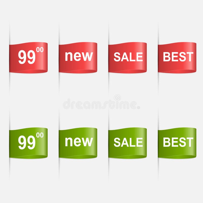 Vector Labels Best Sale. Design Elements Stock Vector - Illustration of ...