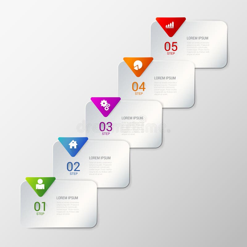 Vector Multicolor Honey Cell Hexagonal Process Steps Background Stock ...