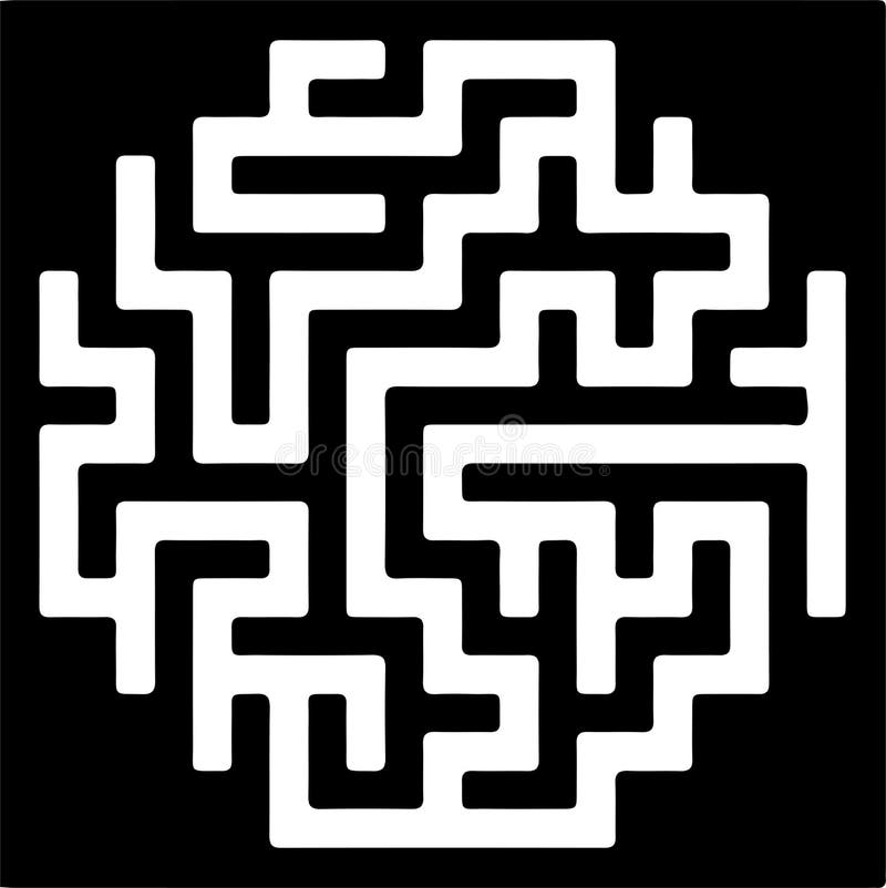 Vector Labyrinth. Maze Game Illustration Stock Vector - Illustration of ...