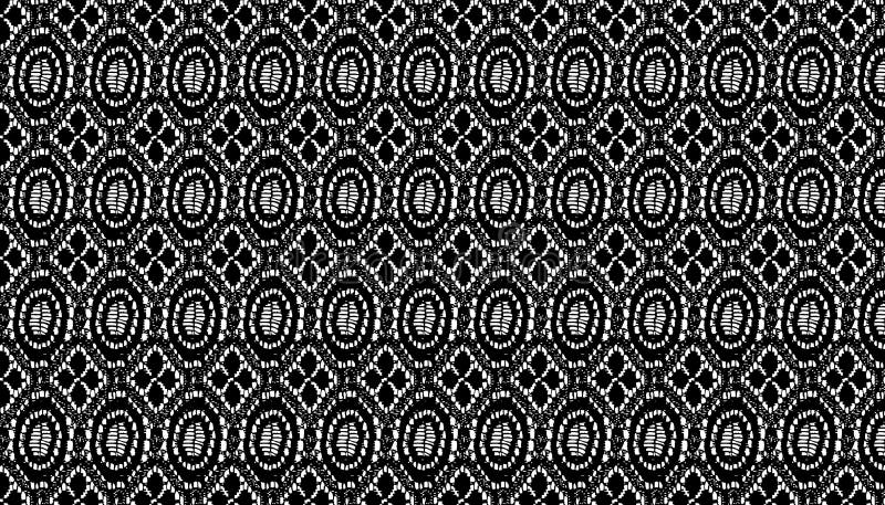 Vector Lace Pattern with Flowers . Jacquard Mesh Lace Fabric. Stock ...