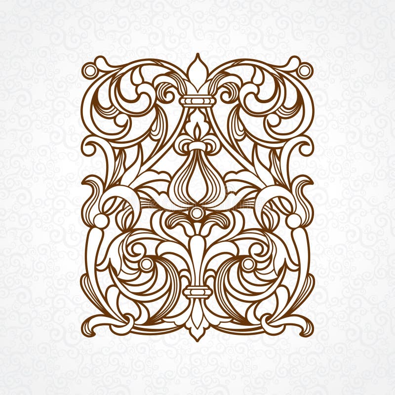 Vector Lace Pattern in Victorian Style. Stock Vector - Illustration of ...