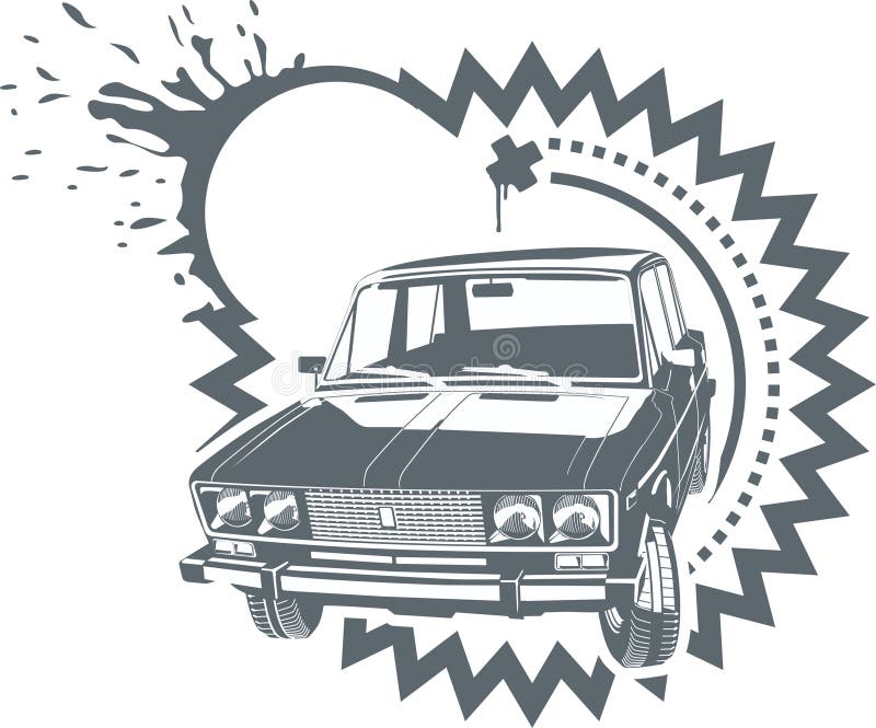 Vector Lada car stock vector. Illustration of sign, model - 2978438