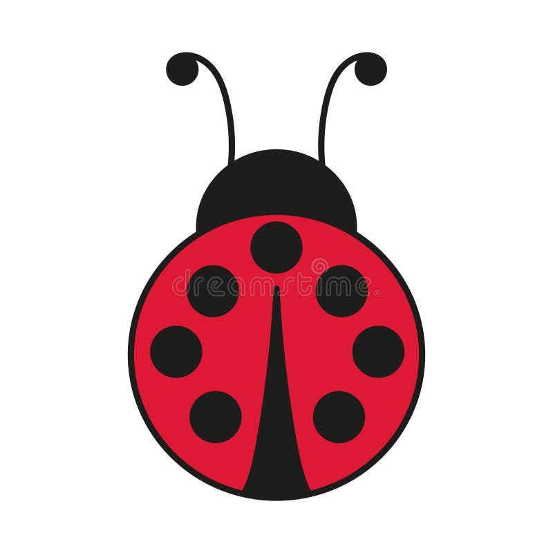 Vector Ladybug outline stock vector. Illustration of flower - 215447822