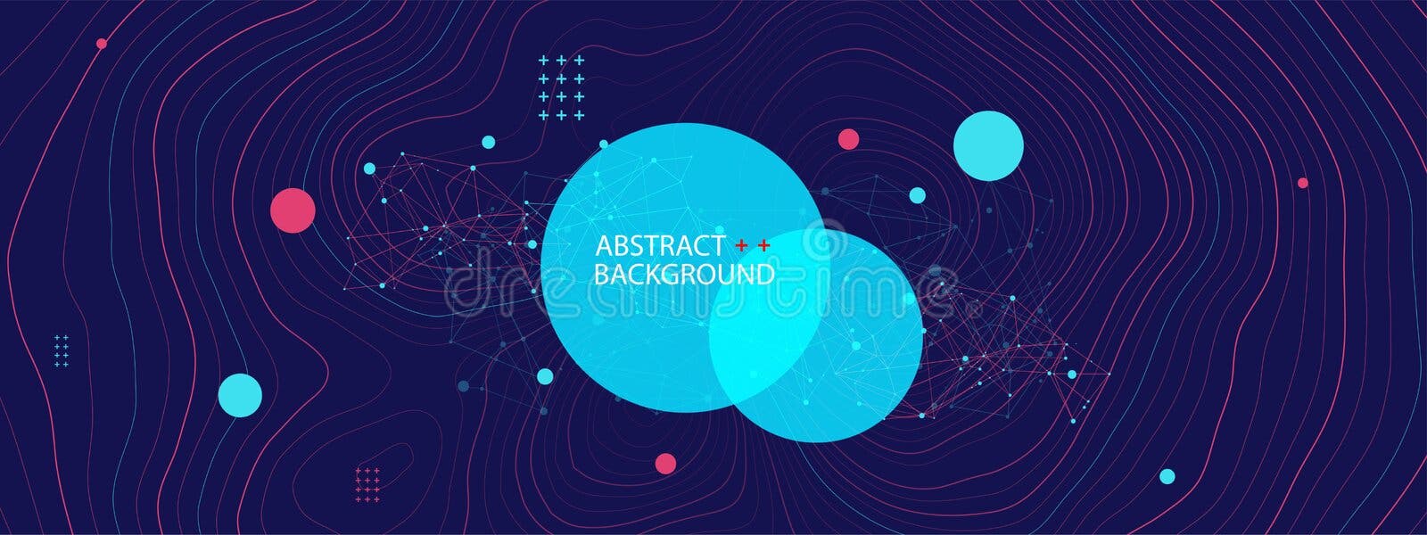 Vector Landscape Geodesy Topography Map Background. Line Texture ...