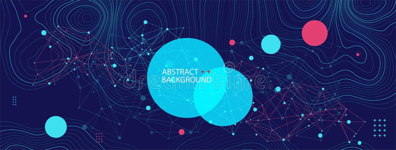 Vector Landscape Geodesy Topography Map Background. Line Texture ...