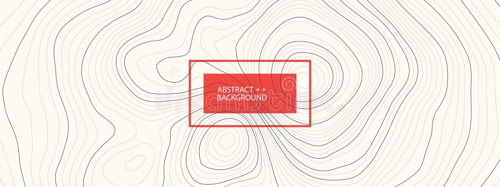 Vector Landscape Geodesy Topography Map Background. Line Texture ...