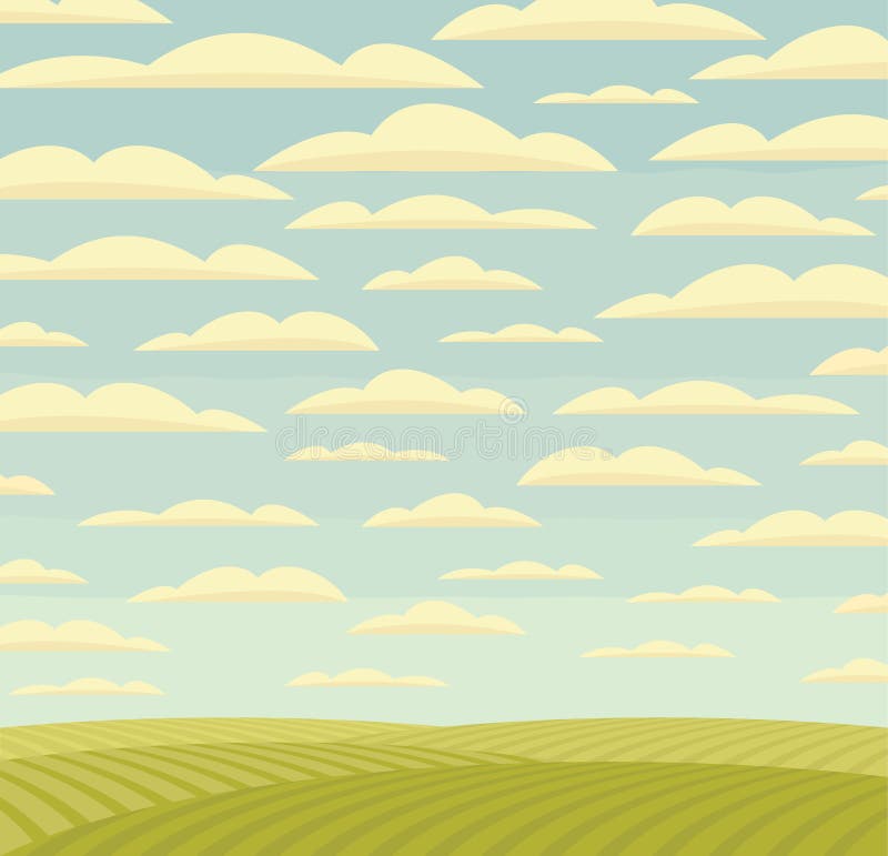 Midday Cloudy Sky Stock Illustrations – 80 Midday Cloudy Sky Stock ...
