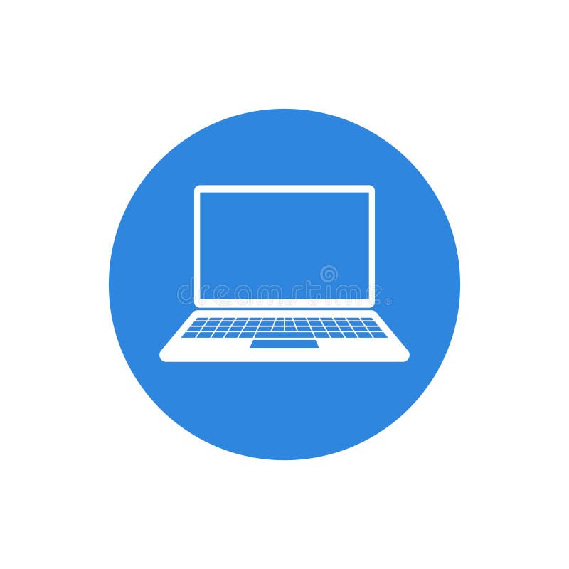 Vector Laptop Icon Design. Flat Laptop Symbol Stock Vector ...