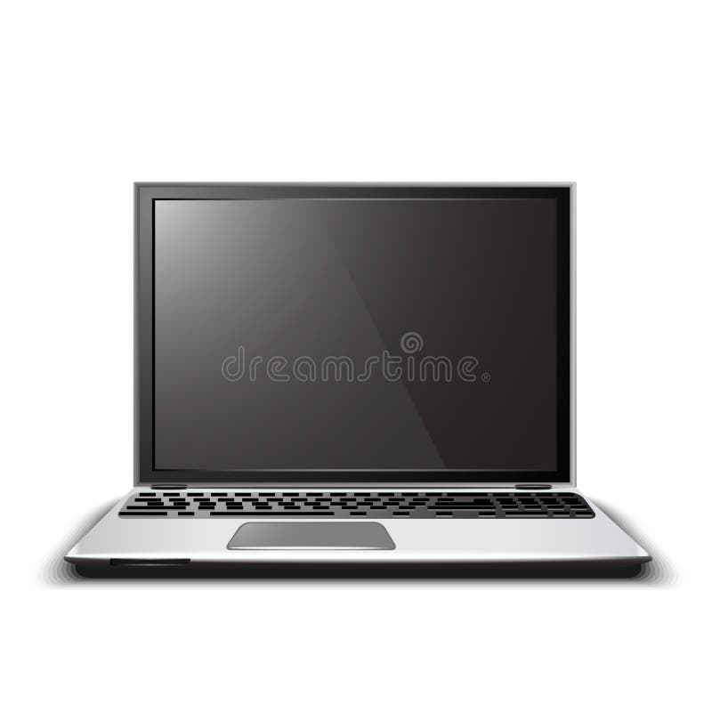 Vector laptop stock vector. Illustration of graphic, notebook - 45151198
