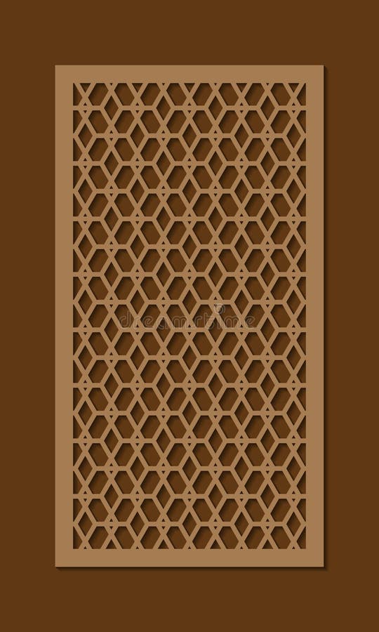 Vector Laser Cut Panel, Seamless Pattern for Decorative Panel. Image ...