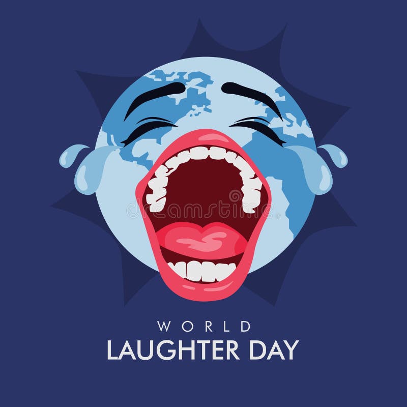 Vector Laughter Day Poster Template Stock Illustration - Illustration ...