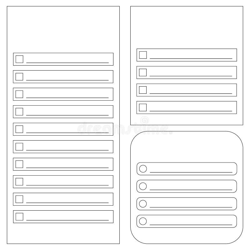 Vector Layout for the Design of Leaflets for Writing, Notes, Lists. a ...