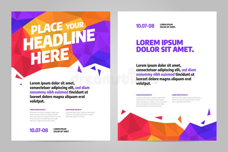 Vector Layout Design Template for Event. EPS 10. Stock Vector ...