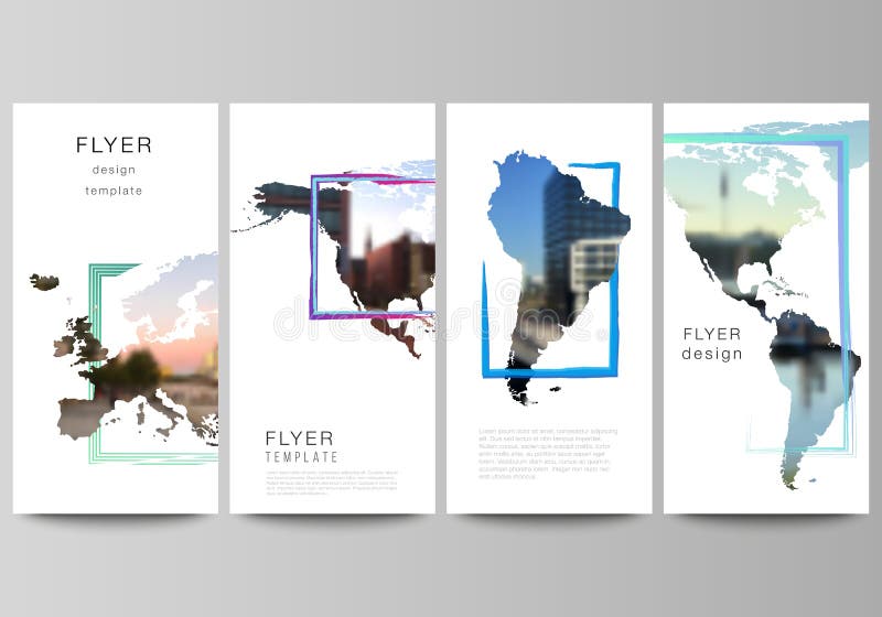 Vector Layout of Flyer, Banner Templates for Website Advertising Design ...