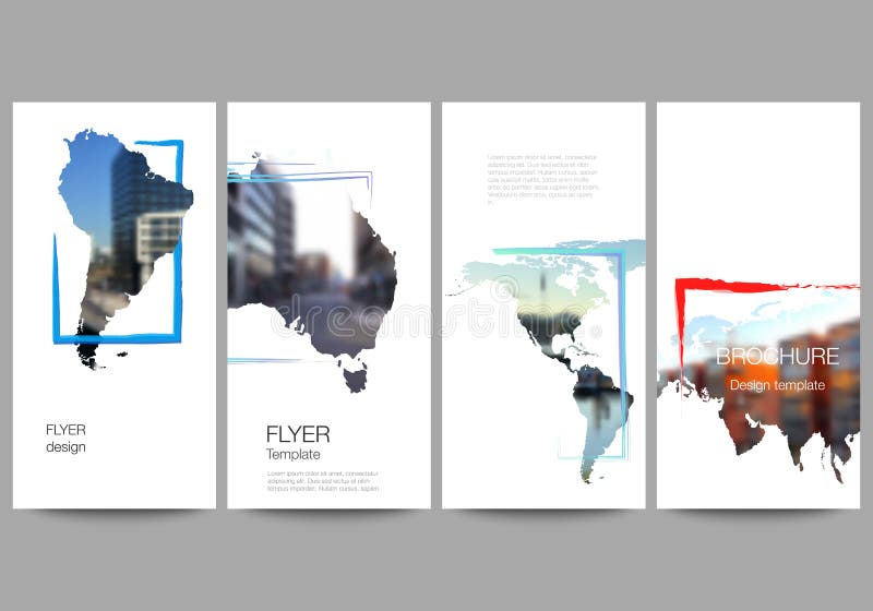 Vector Layout of Flyer, Banner Templates for Website Advertising Design ...