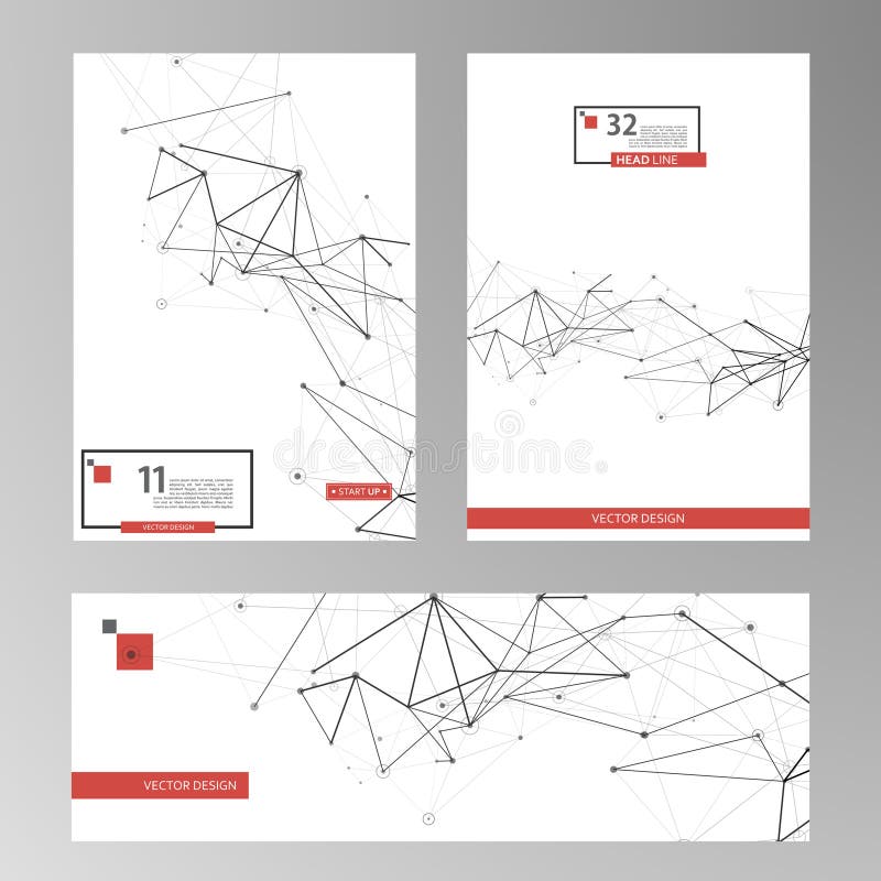 Vector Layout of A4 Cover Templates for Brochure, Flyer Layout, Booklet ...