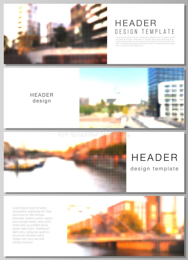 Vector Layout of Headers, Banner Design Templates for Website Footer ...