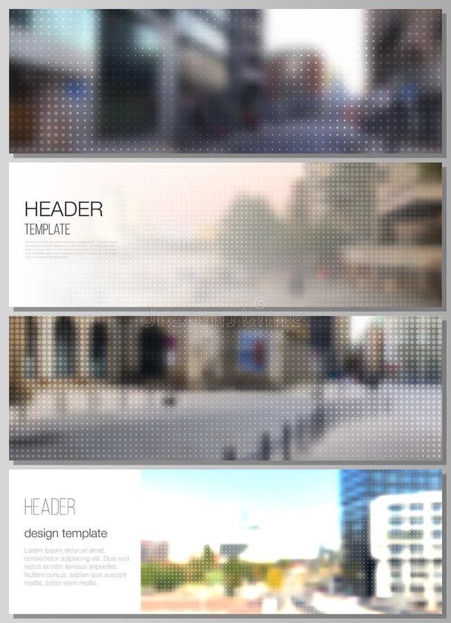 Vector Layout of Headers, Banner Design Templates for Website Footer ...