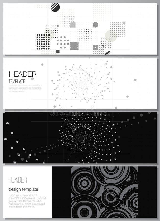 Vector Layout of Headers, Banner Design Templates for Website Footer ...