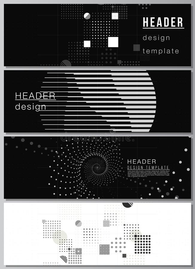 Vector Layout of Headers, Banner Design Templates for Website Footer ...