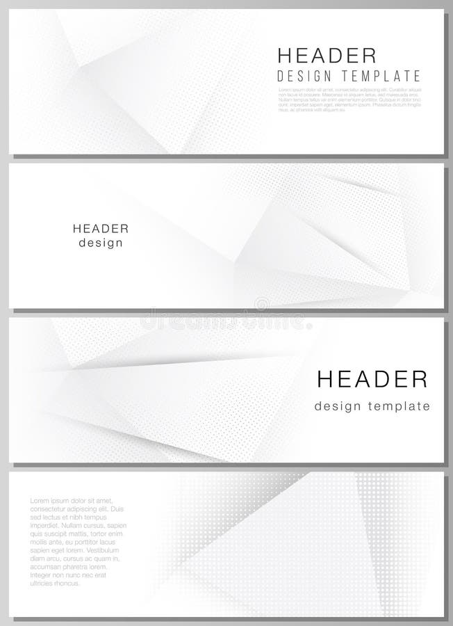 Vector Layout of Headers, Banner Design Templates for Website Footer ...