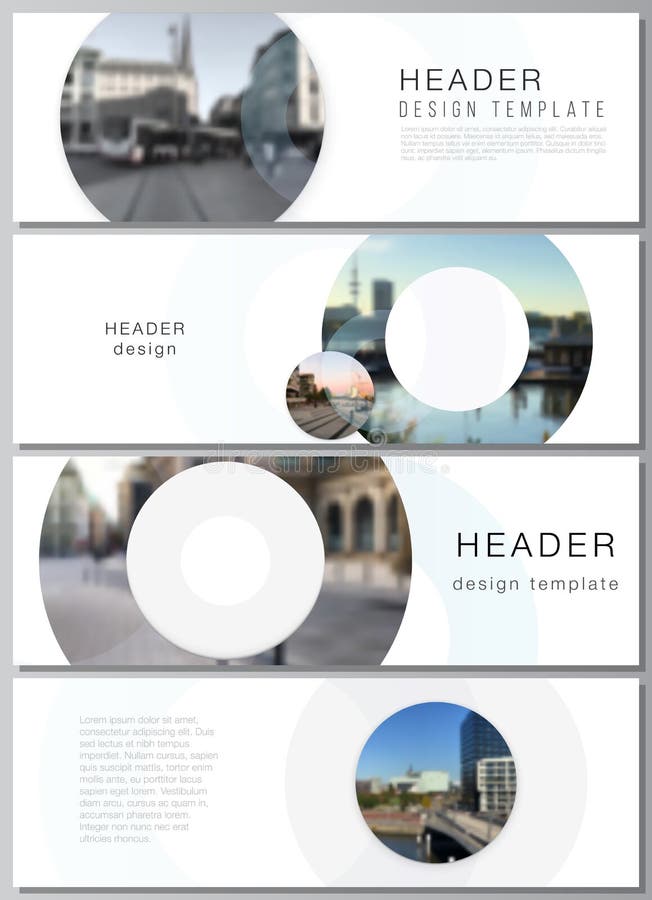 Vector Layout of Headers, Banner Templates for Website Footer Design ...