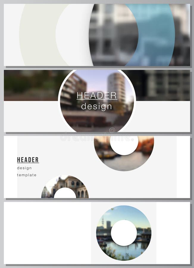 Vector Layout of Headers, Banner Design Templates for Website Footer ...